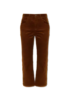 MARANT ETOILE Ruthie Corduroy Trousers - Brown