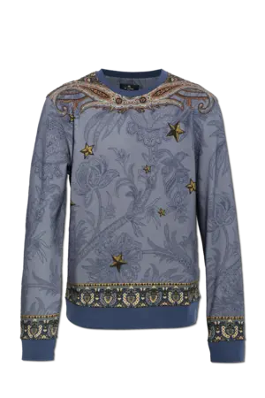 Etro Sweatshirt With Print - Blue