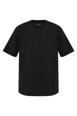 Etro T-shirt With Embroidered Logo - Black