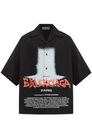 Balenciaga Short-sleeve Shirt - Black