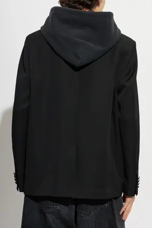 Balenciaga Blazer With An Attached Hood