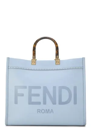 Fendi Calfskin Sunshine Shopper - Blue