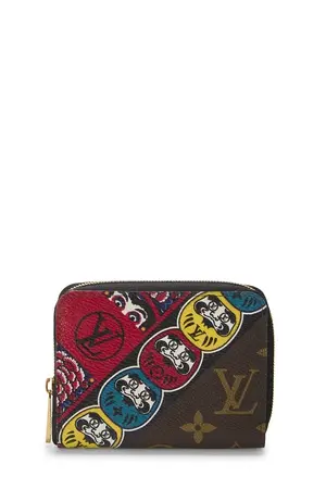 LOUIS VUITTON Monogram Canvas Kabuki Zippy Coin Purse - Brown