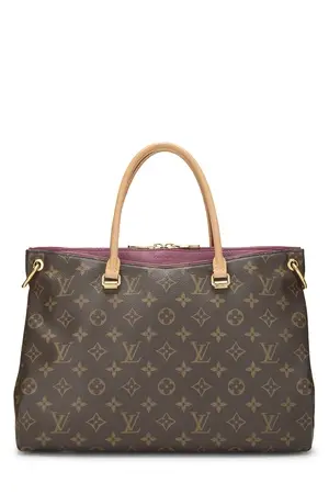 LOUIS VUITTON Monogram Canvas Pallas Nm Shoulder Bag - Brown
