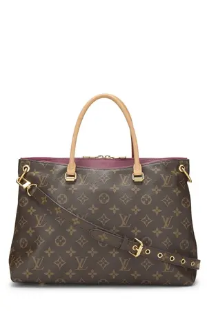 LOUIS VUITTON Monogram Canvas Pallas Nm Bag - Brown