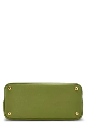 Prada Saffiano Double Tote Bag - Green