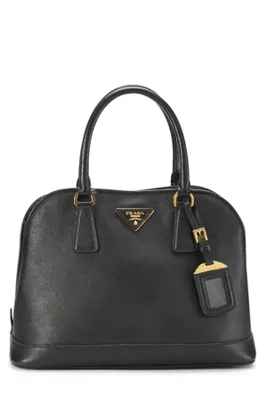 Prada Saffiano Dome Tote - Red