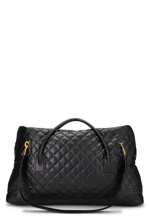 Saint Laurent Calfskin Quilted Travel Bag