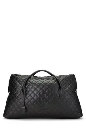 Saint Laurent Calfskin Es Giant Travel Bag - Black