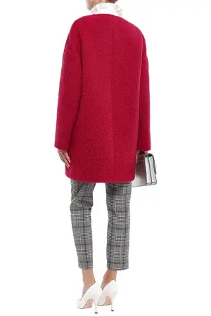 Giambattista Valli Brushed Wool, Alpaca And Silkblend Coat