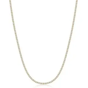 NIALAYA JEWELRY Mini Tennis Necklace - Gold