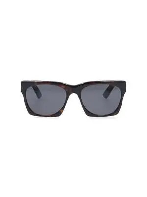 FACE.HIDE Square Frame Sunglasses - Brown