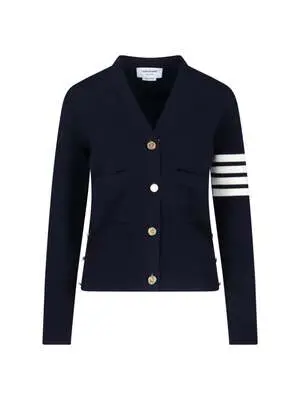 Thom Browne 100% Virgin Wool Crewneck Sweater - Blue