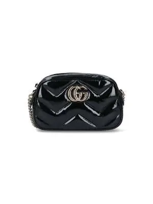 Gucci Calf Skin Leather Mini Bag For - Black