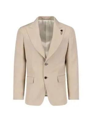 LARDINI Lightweight Viscose-silk Jacket For - Beige