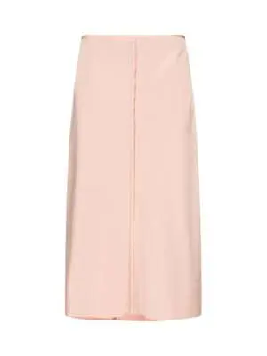 AMI Paris Stretch Mini Skirt With Cupro-acetate Lining