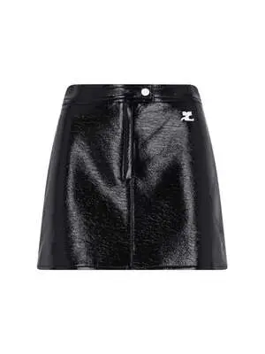 COURREGES Sculpted Mini Skirt - Black