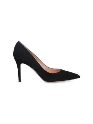GIANVITO ROSSI Suede Heeled Pumps - Black
