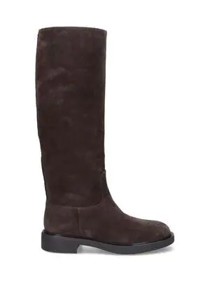 GIANVITO ROSSI Knee-high Suede Boots - Brown