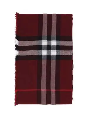 Burberry Bright Wool Scarf - Red