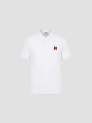 Maison Kitsuné Fox Patch Polo Shirt - White