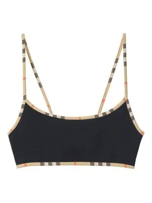 Burberry Scoop Neck Swimwear With Tie Fastening