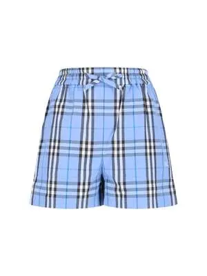Burberry 100% Cotton Trousers - Blue