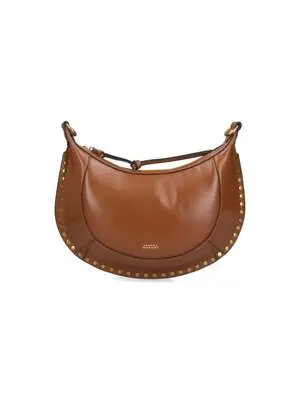 Isabel Marant Étoile Calf Leather Shoulder Bag With Studded Detail - Brown
