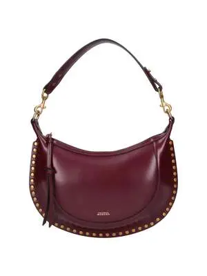 Isabel Marant Étoile ISABEL MARANT Calf Leather Shoulder Bag With Studded Detail Red