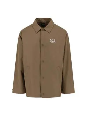 A.p.c. Polyester Cotton Jacket - Brown