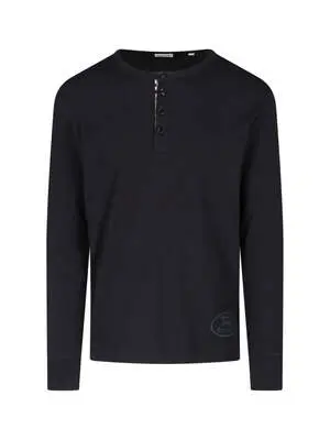 Burberry Cotton-blend Stretch T-shirt - Black
