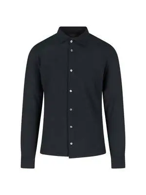 ZANONE 100% Cotton Shirt - Black