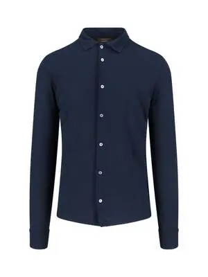ZANONE 100% Cotton Shirt - Blue