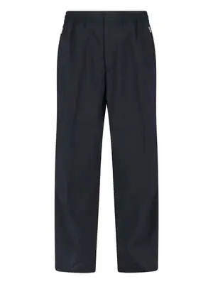Herno Tailored Wool-blend Trousers - Black