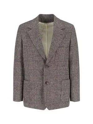 GOLDEN GOOSE Wool-blend Checked Blazer