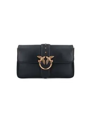 Pinko Leather Mini-ready Crossbody Bag - Black