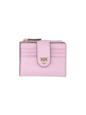 Pinko Light & Natural Calf Leather Wallet - Pink