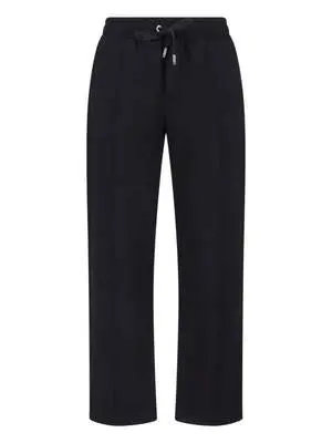 Dolce & Gabbana Cotton Trousers With Drawstring Waist - Black