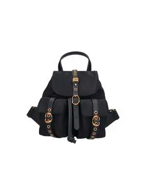 Pinko Sleek Mini Leather Shoulder Bag - Black