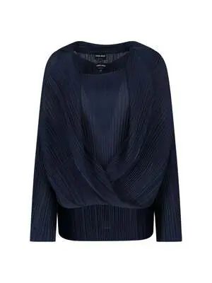 Giorgio Armani 100% Polyester Sweater - Blue