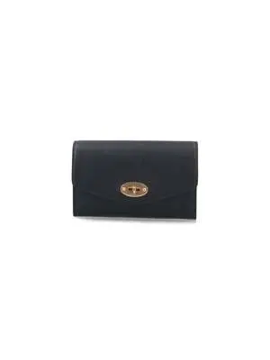 Mulberry Luxury Bovine Leather Wallet For - Black