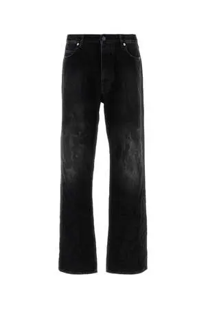 Balenciaga Wide-leg Denim Jeans - Black