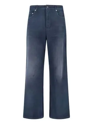 Balenciaga Wide-leg Denim Jeans - Blue