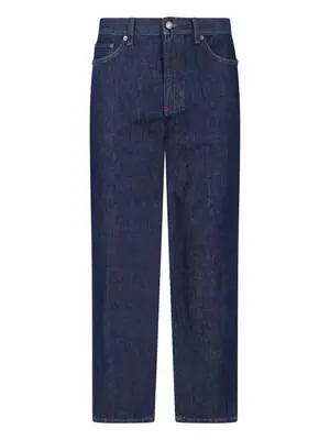 Zegna Patch Pocket Jeans With Leather Detail