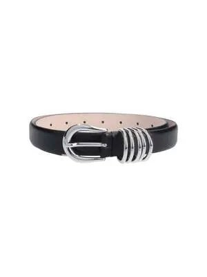 DEHANCHE 100% Leather Belt With Sleek Buckle - Black