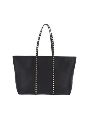 Valentino Garavani Leather Shoulder Bag With Studs - Black