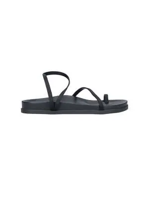ANCIENT GREEKS SANDALS Ancient Greek Sandals Satin Flat Sandals - Black