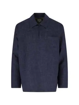 Paul Smith 100% Linen Button-front Shirt - Blue