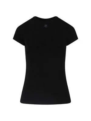 COURREGES Fitted Short Sleeve Crew Neck T-shirt