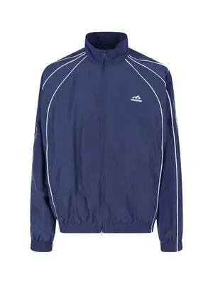 Balenciaga Cotton-polyamide Sweater With Contrast Polyester Finish - Blue